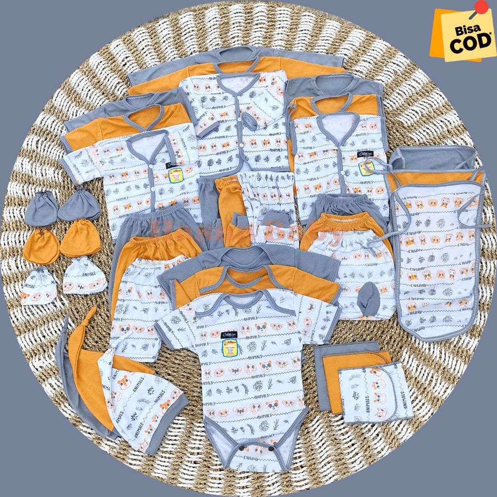 36 Pcs Complete Birth Package Baby Clothes Newborn Baby Pants Gray and ...
