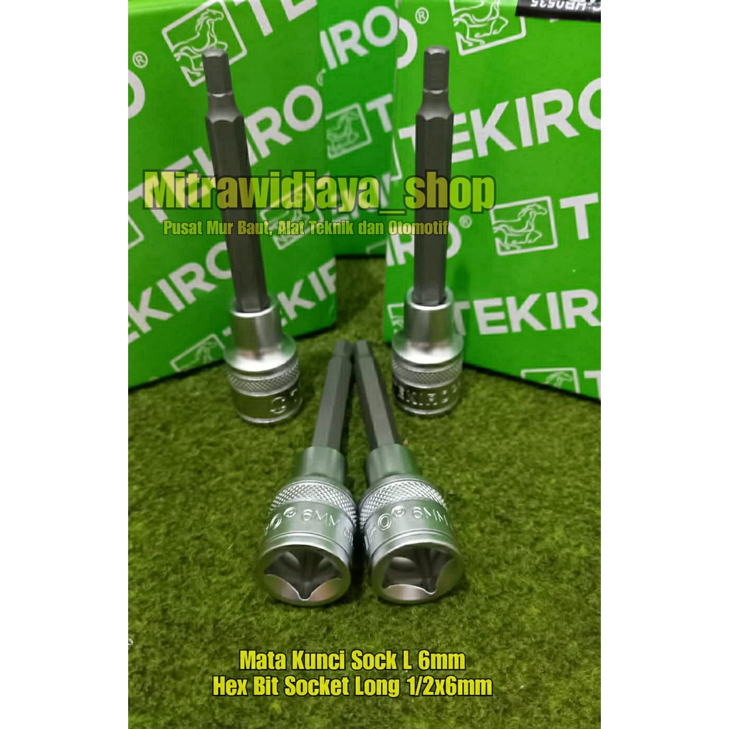 MATA Tekiro Socket Wrench L Length 6mm 1/2" Hex Bit Socket Long Type 6 ...