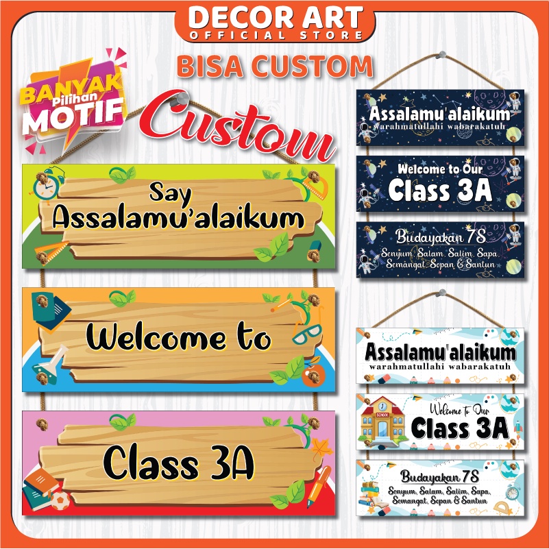 Custom Class - School Classroom Wall Decoration 3 Layer Rope Hanging ...