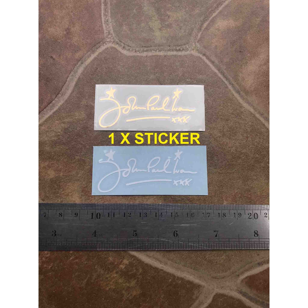 John Paul Ivan JPI Ex Boomerang Signed Sticker Signature Autograph Logo ...
