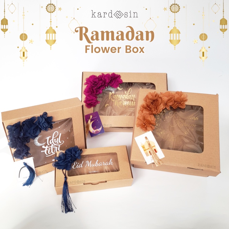 Flower BOX HAMPERS RAMADHAN WINDOW BOX PACKAGING Cardboard BOX PACKAGE ...