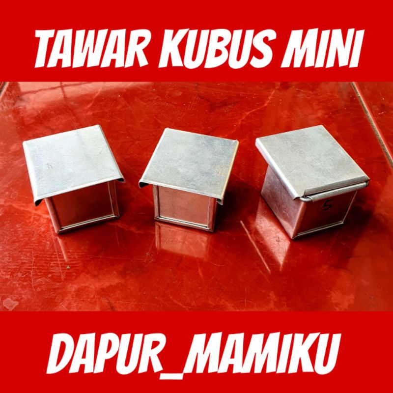 Dapurmami Small Mini Cube White Bread Mold Cube White Bread Pan ...