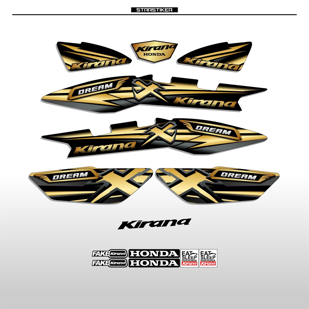 HITAM Kd10 / KIRANA STRIPING / BLACK BASE / STRIPING / HONDA KIRANA ...