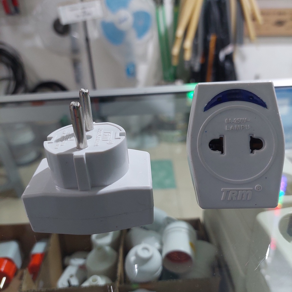 Trm Grounded T Plug 3 Prong Small T Plug 6A 250V Pig Head Lamp | Shopee ...