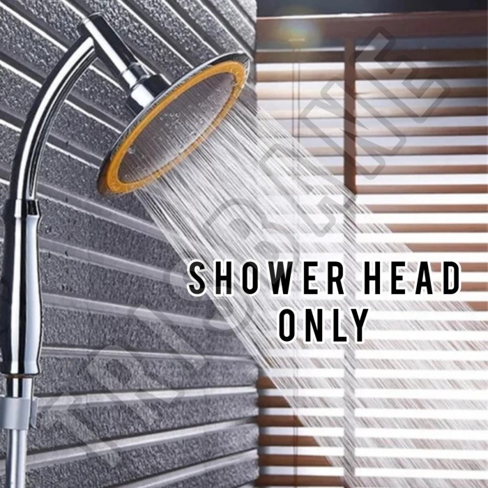 Shopee/ High Pressure Rain Shower Stainless Steel Rotate Bath Shower ...