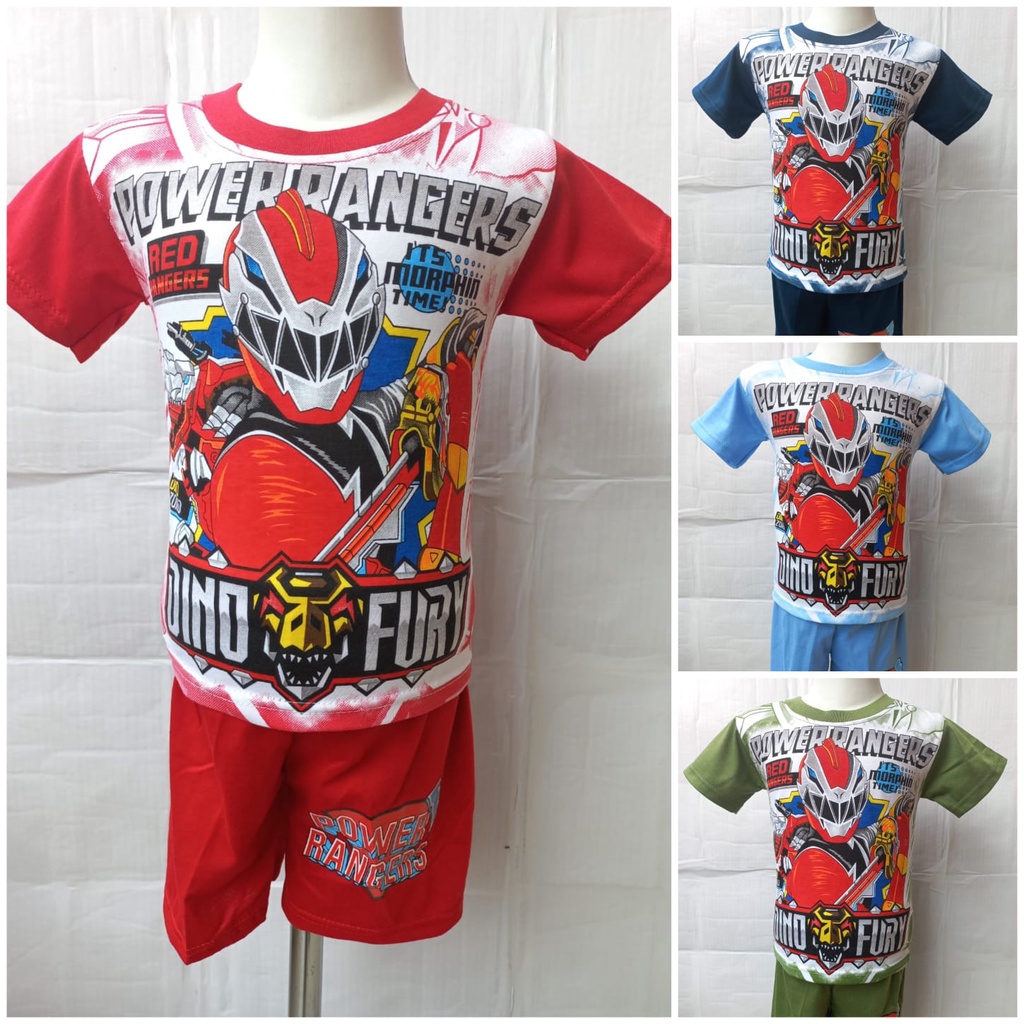MERAH Dvstore - Boys' T-shirts with power rangers DINO FURY FULL PRINT ...