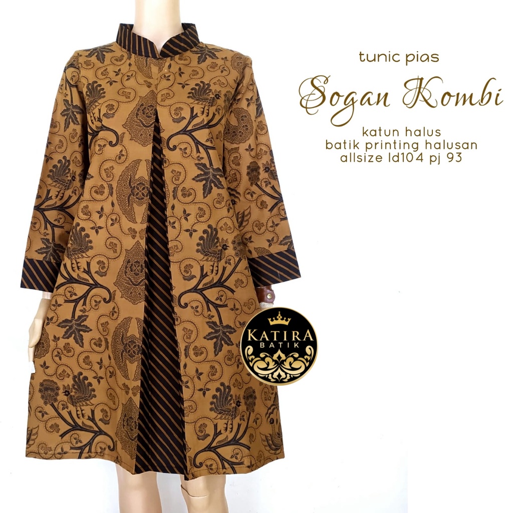 Tunic PIAS SOGAN KOMBI Beautiful BATIK TUNIC Traditional Ethnic Office ...
