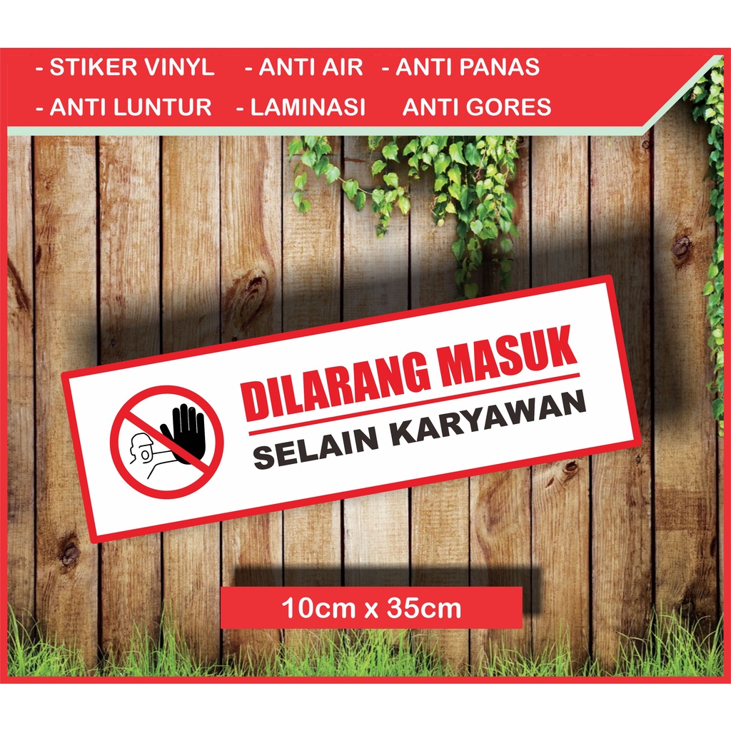 Sticker No Entry Waterproof ANTI Scratch | Shopee Malaysia