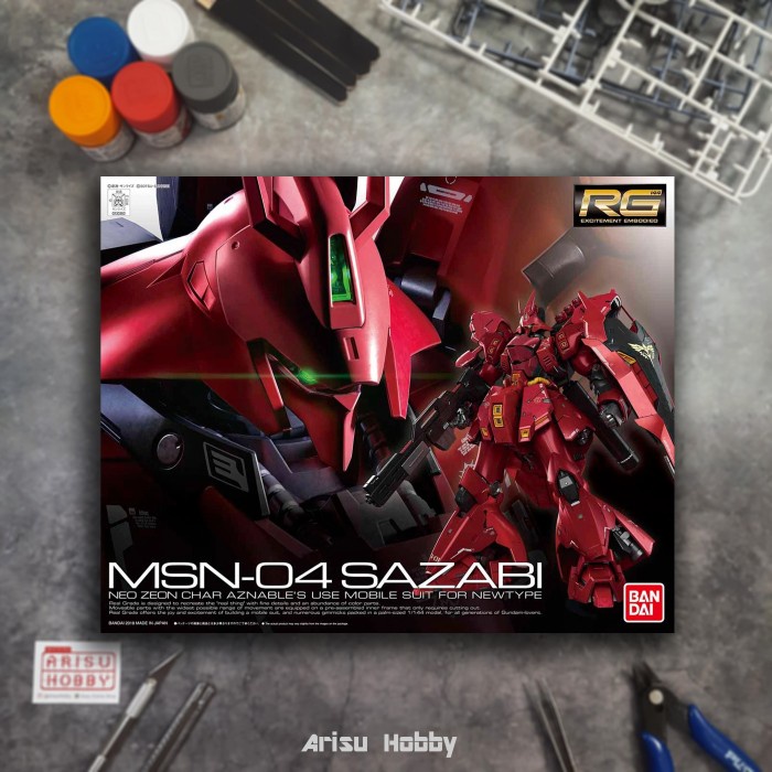 Rg Sazabi Gundam 1/144 Bandai Real Grade | Shopee Malaysia
