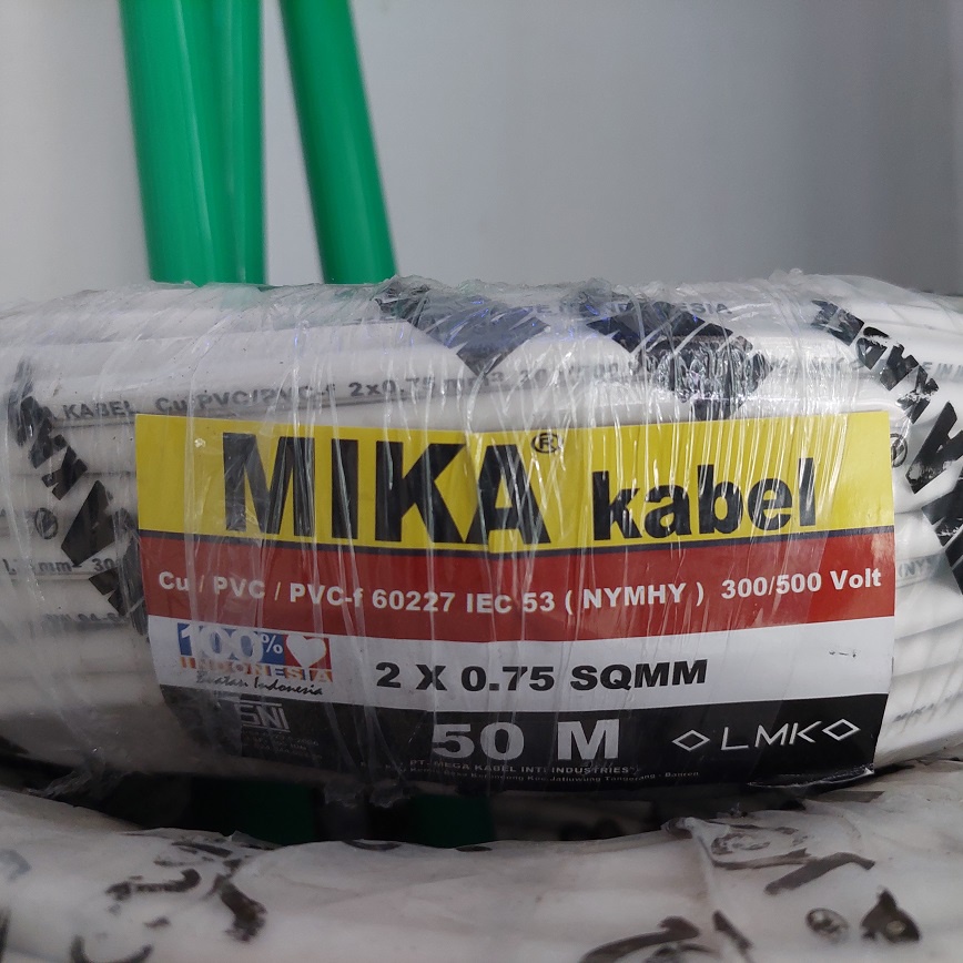 HITAM Retail Cable 2 x 0.7 Mica Black Fiber NYMHY Retail Cable | Shopee ...