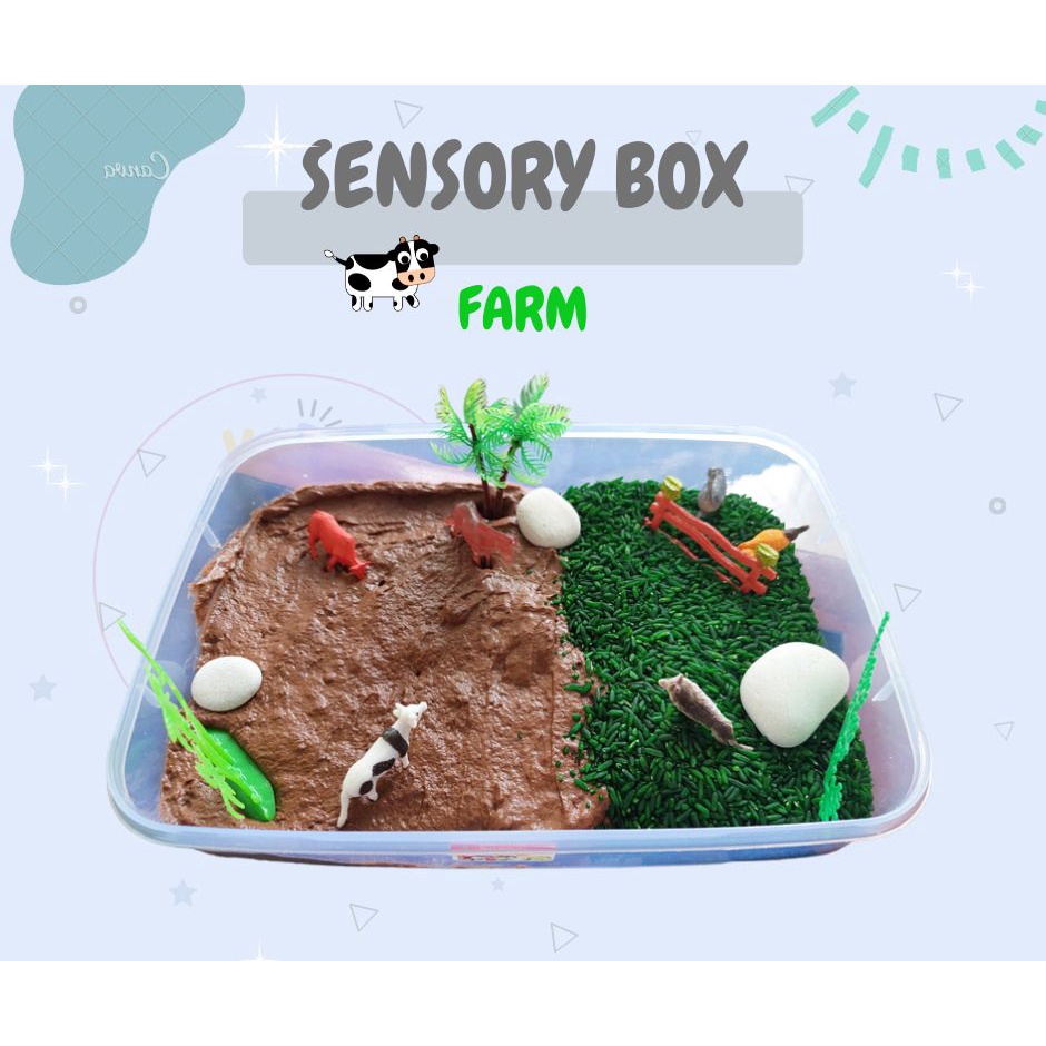 Farm Sensory box/Sensory Bin/Sensory Play/Animal Livestock Sensory box ...
