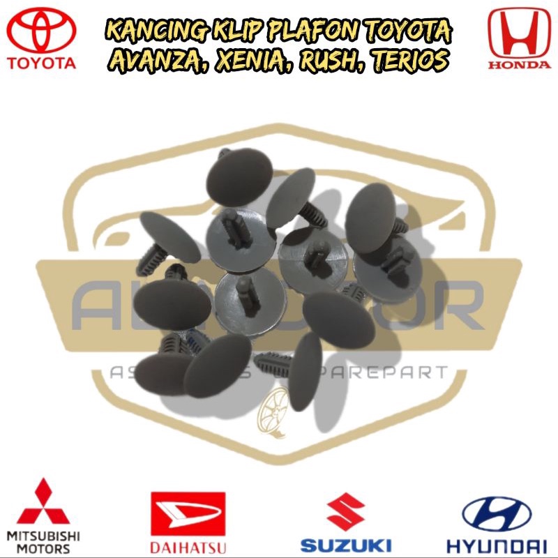 Toyota AVANZA, XENIA, RUSH, TERIOS Ceiling Clip Buttons | Shopee Malaysia
