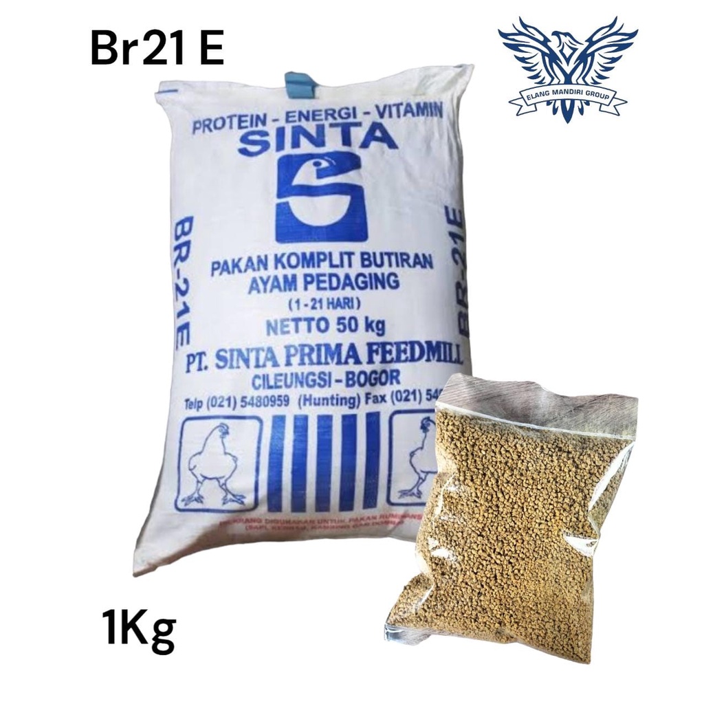 Repack 1kg Voer BR 21E Pur Chicken Food Chicken Feed Sinta BR 21E ...