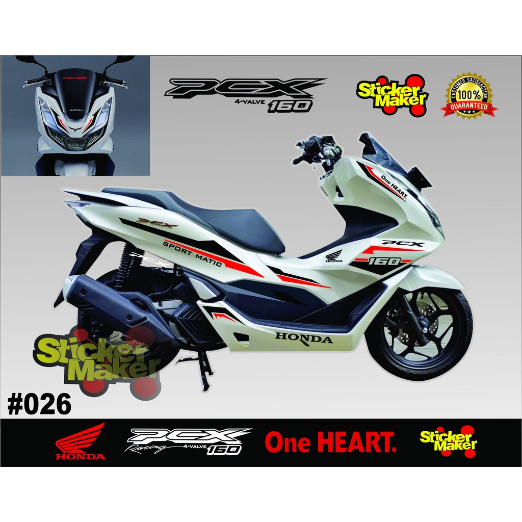 Honda pcx 160 cutting stickers new pcx body striping stickers 2021 ...