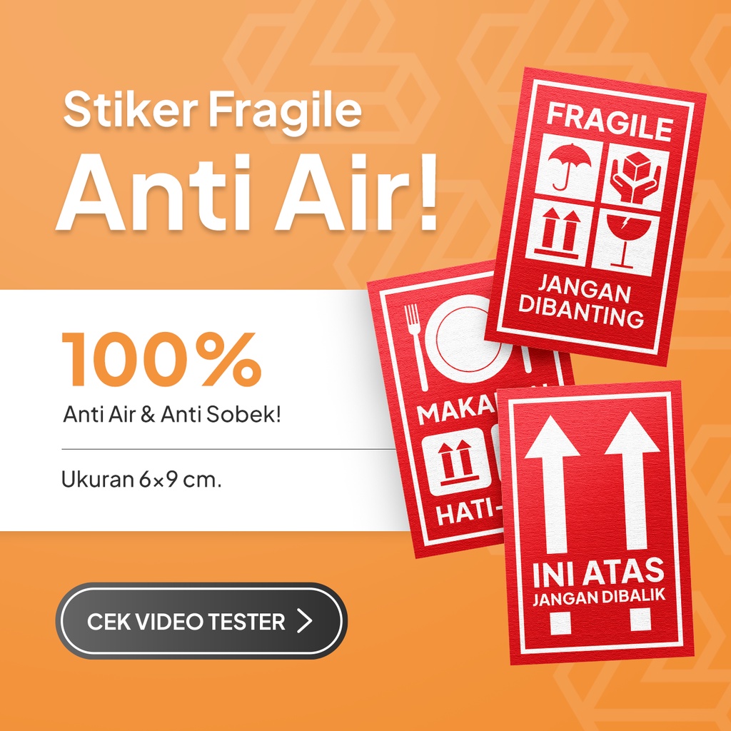 Waterproof Fragile Stickers - Fragile Waterproof Stickers - Waterproof ...