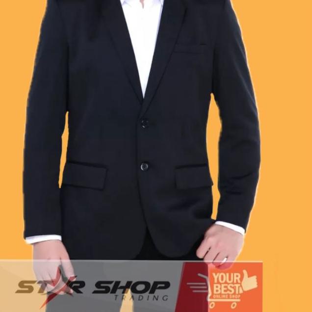 HITAM Black jas blazer Men/jas polos/jas formal/jas Graduation/jas Alma ...