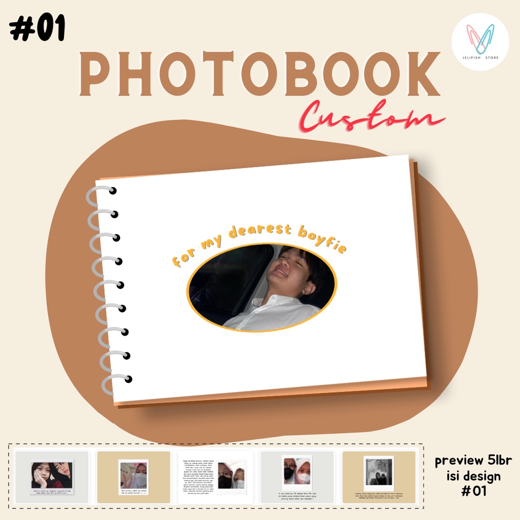 [ ️JELIFISH.STORE] Custom Photobook Contemporary Photo Album Unique ...