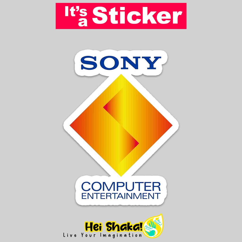 Sce PS Retro Nostalgic Logo Sticker Gamer Sticker Gaming Sticker ...