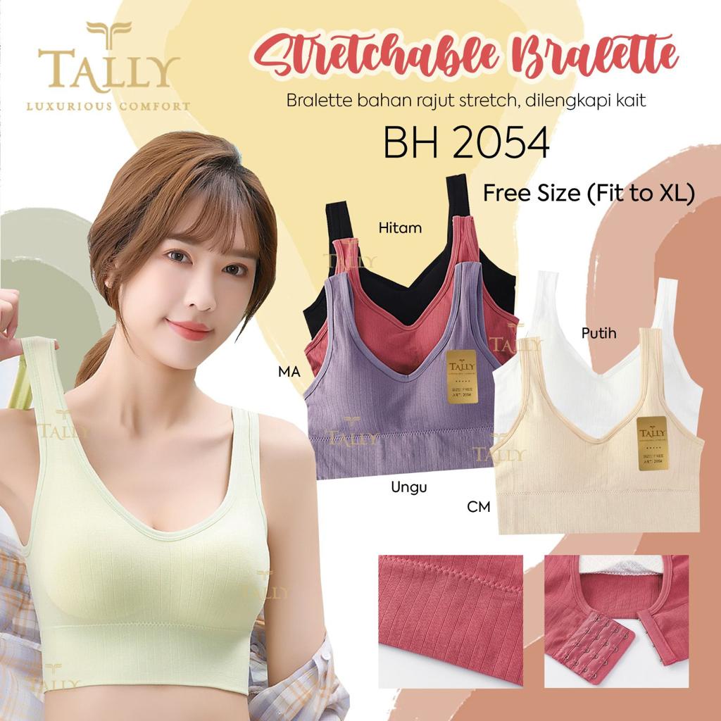 New!! Bh BRA 2054 TALLY - TALLY BRA KNIT BH 2054 I FREE SIZE I FIT XL I ...