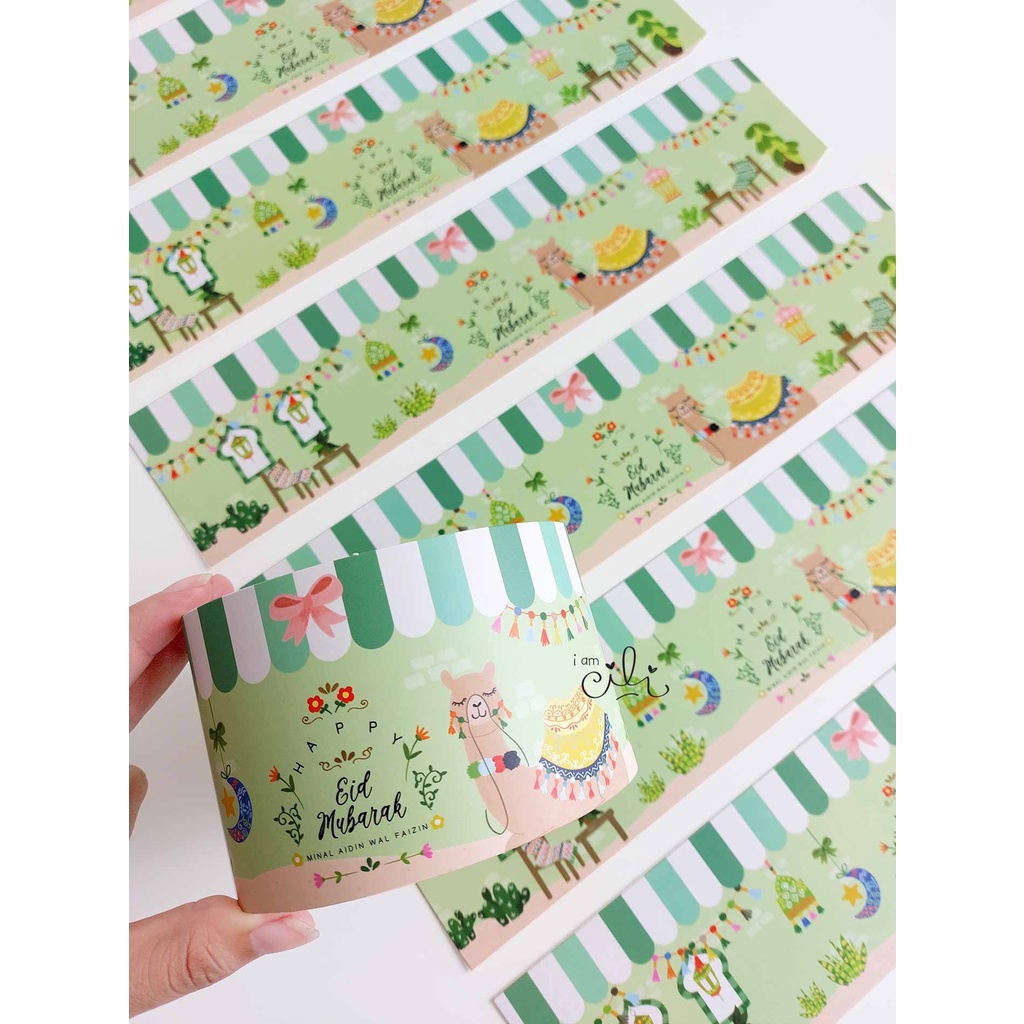 (BELT IF014) thick label for Eid al-Fitr, Eid al-Fitr, CAMEL HANIYA ...