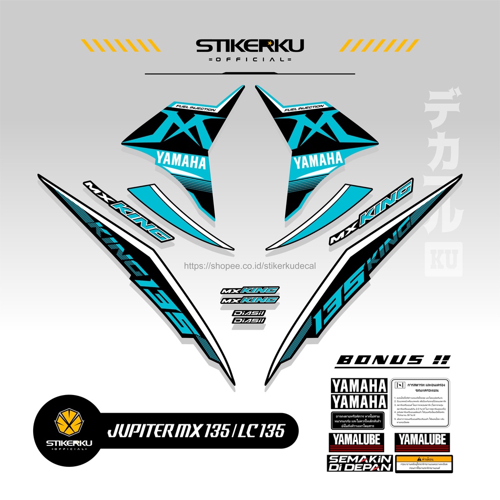 Jupiter MX 135 NEW PART 2 / EXCITER 135 / LC 135 / STRIPING / STICKER ...