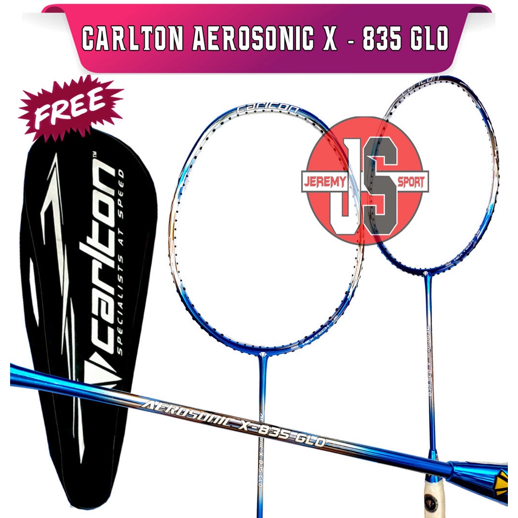 Original Carlton Aerosonic X 835 GLO Badminton Racket | Shopee Malaysia