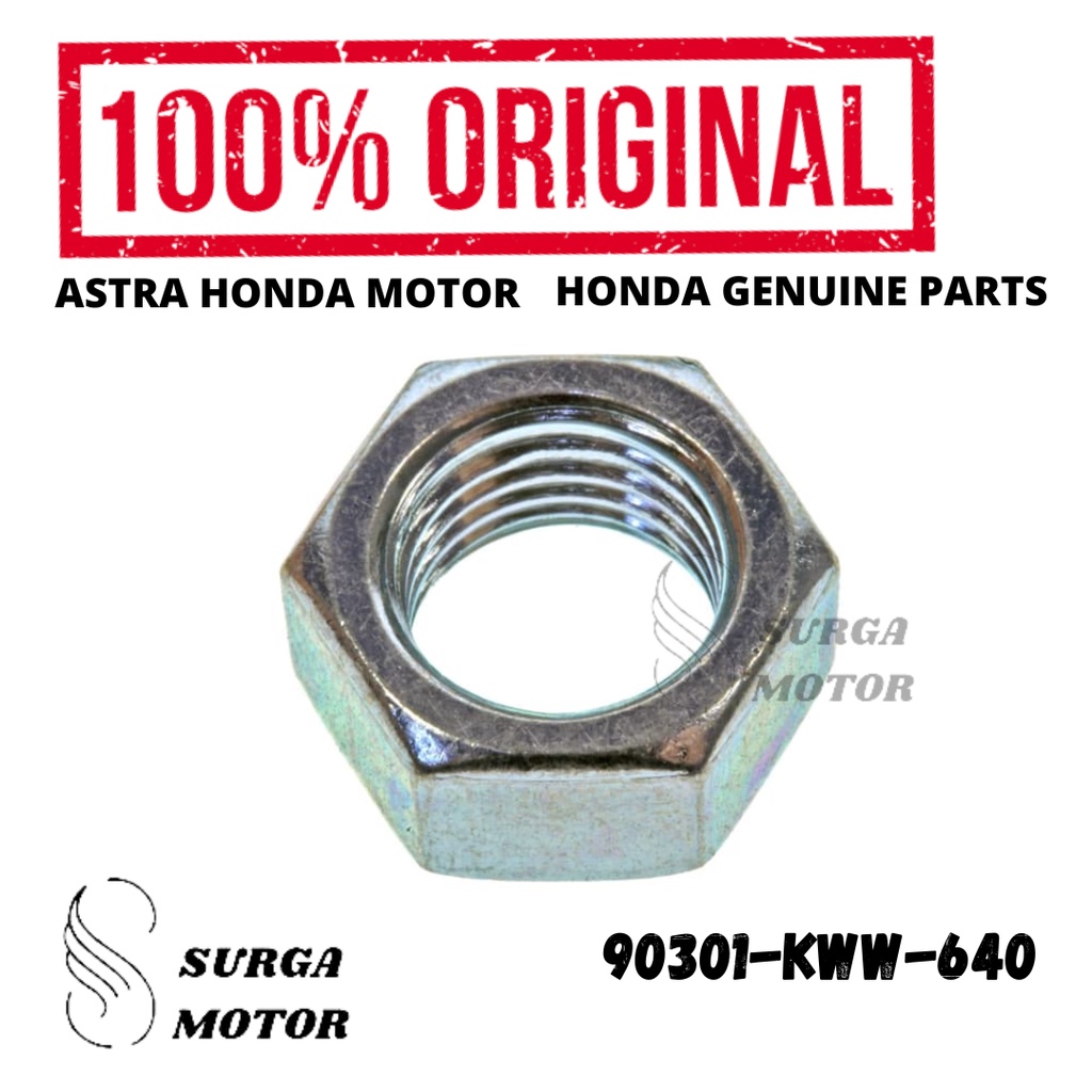 Nut Hex 10MM ADV 150 eSP K93 Original AHM 90301-KWW-640 Moor Mirror ...