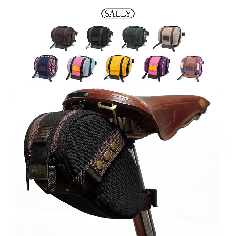 Sally ELTON Classic - saddle bag for vintage folding bikes mtb commuter ...