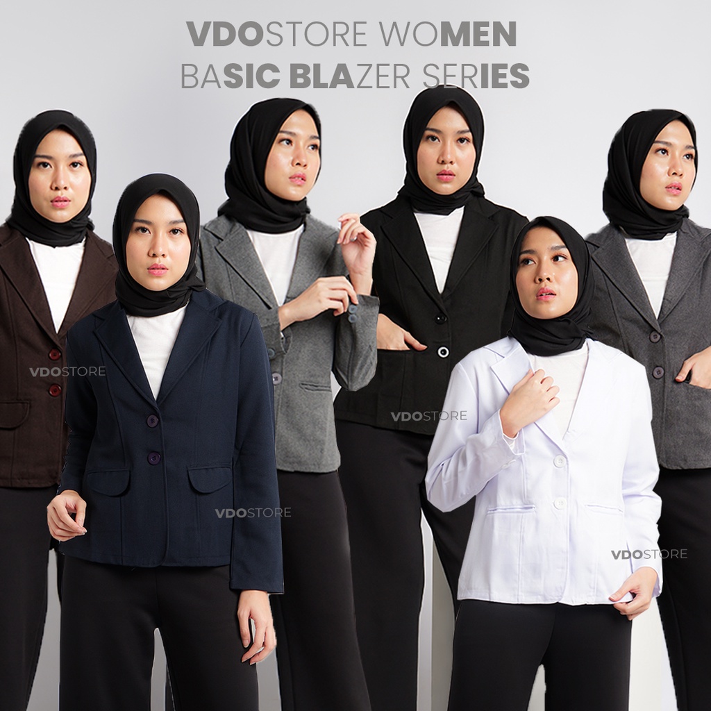 PREMIUM WOMEN'S BLAZERS - M L XL 2L 3L 4L 5L 6L - WORK TOPS JUMBO OFFICE JAS BIG SIZE BLAZER ...