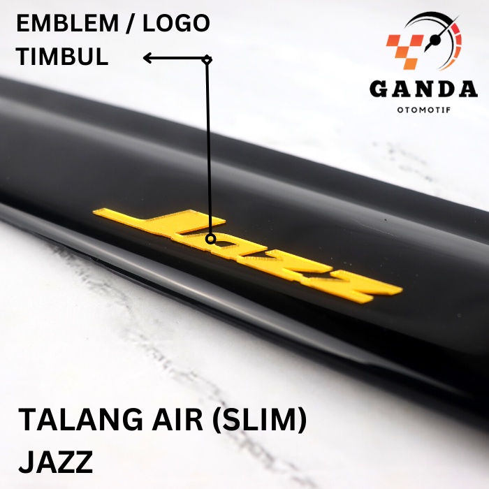 Jazz CAR WATER GUTTER SLIM MODEL ACRYLIC MATERIAL (SET 4PCS) | Shopee ...