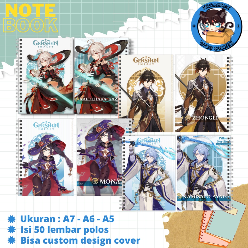 Note BOOK GENSHIN IMPACT/GENSHIN PART 1 | Shopee Malaysia