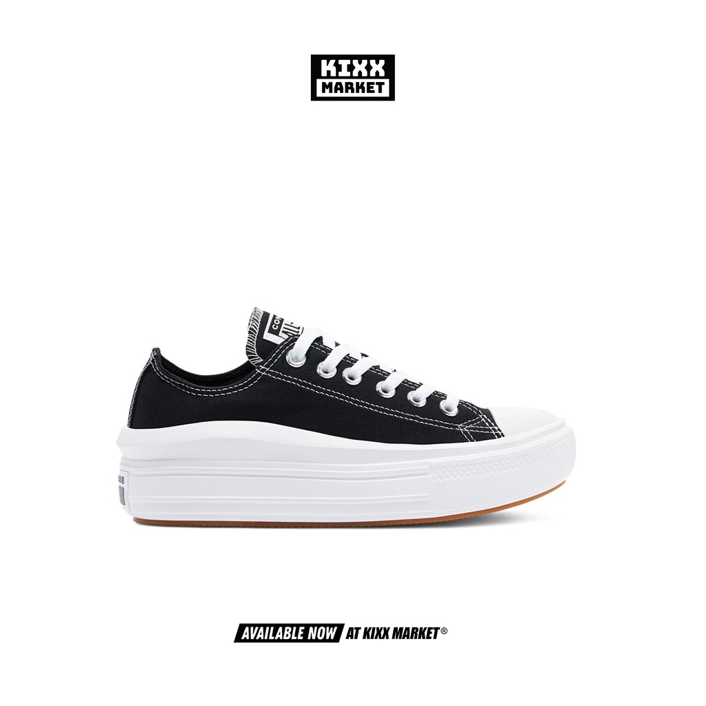 Converse Chuck Taylor All Star Move Ox Black | Shopee Malaysia