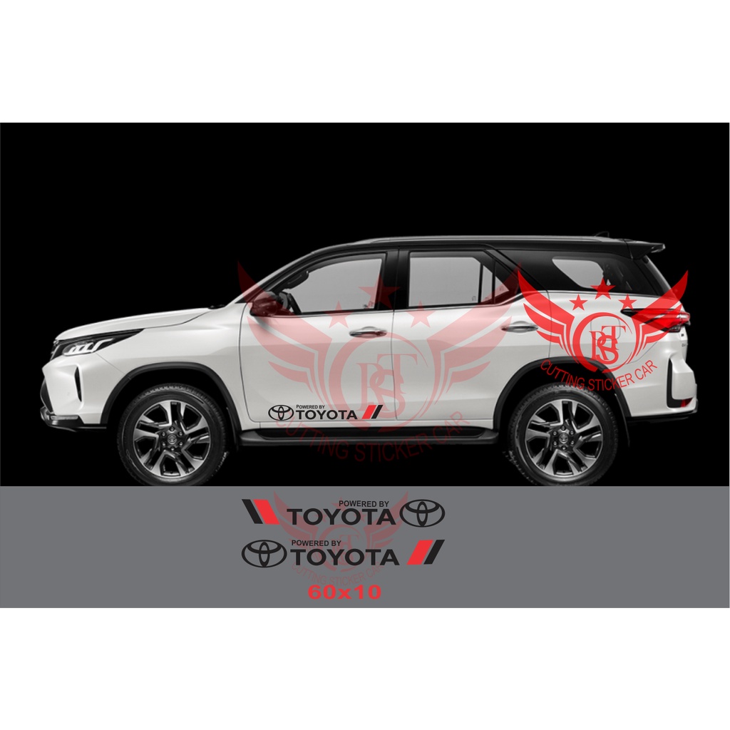 Toyota Car sticker sticker powered by cutting sticker For toyota ...