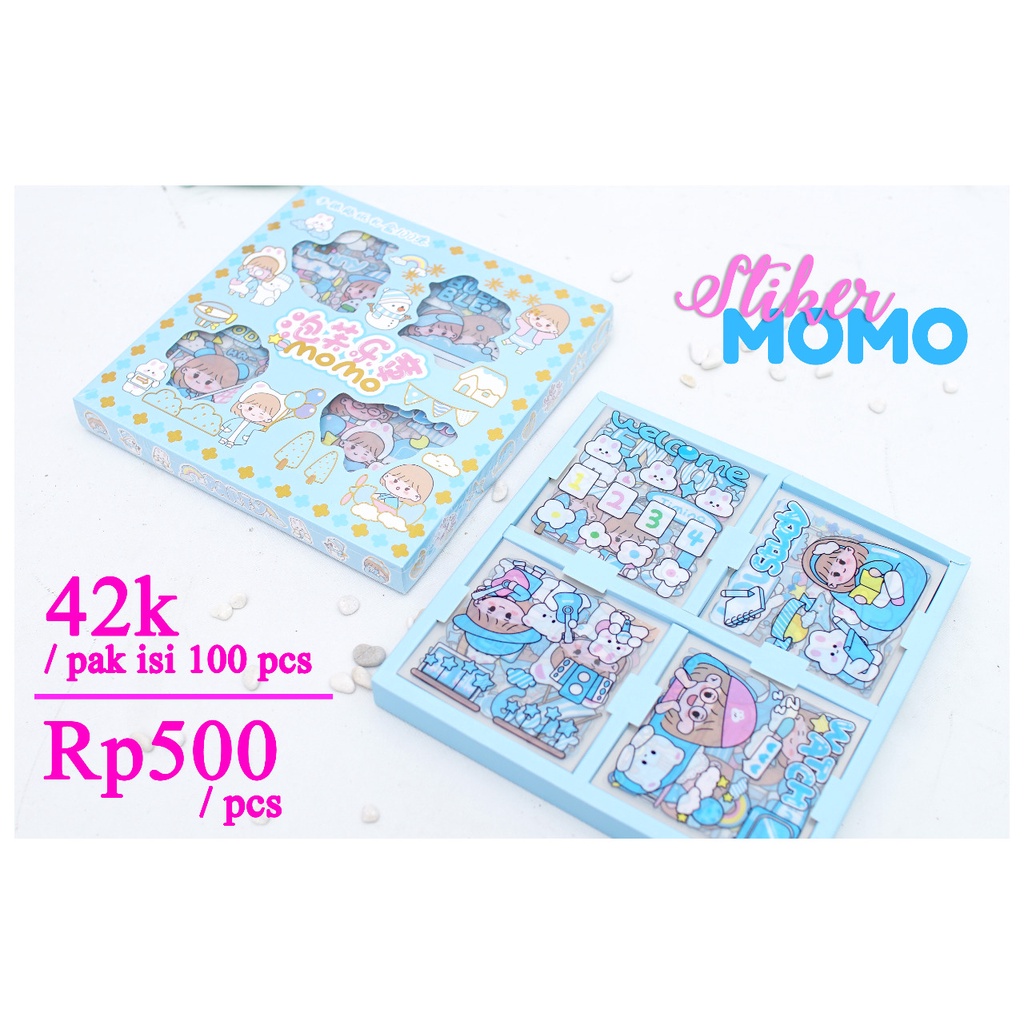 Momo AESTHETIC STICKER/DIARY Book STICKER/STICKER/Can Buy Grain ...
