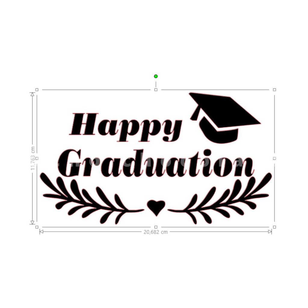 Graduation cutting sticker | Graduation pvc balloon cutting sticker ...