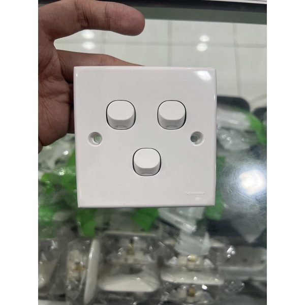 Schneider 3-GANG Switch CLIPSAL MODEL SCHNEIDER CLASSIC | Shopee Malaysia