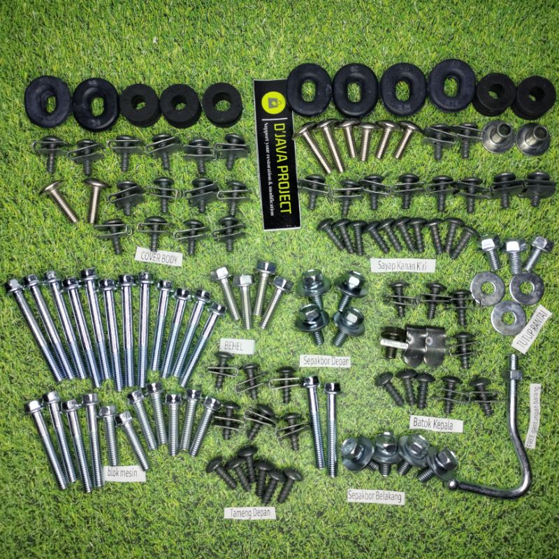Body Bolts YAMAHA JUPITER MX NEW FULLSET/BAUD FULLBODY NJMX/Bolt ...