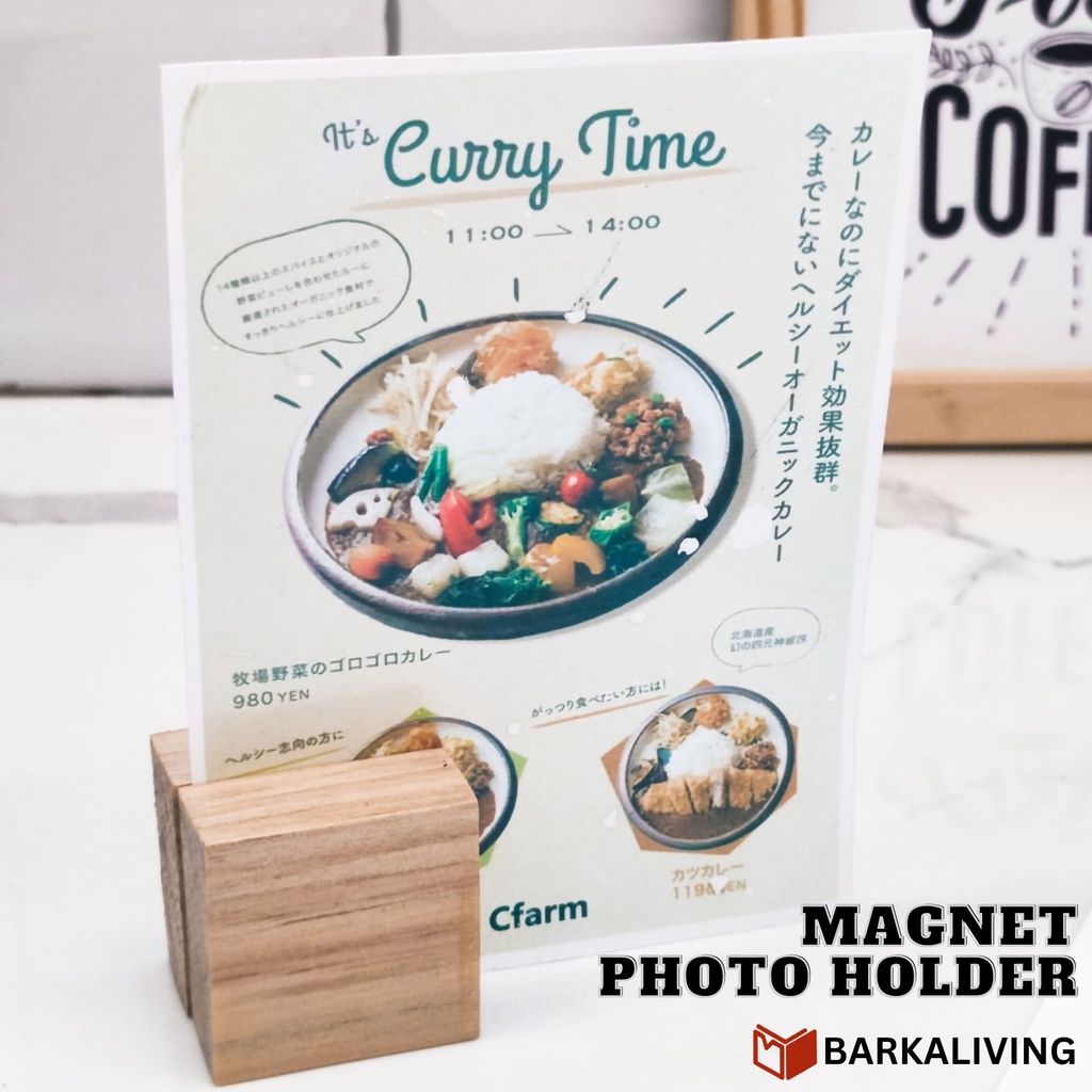 Wooden Magnet Photo Holder Photo Stand Clamp | Shopee Malaysia