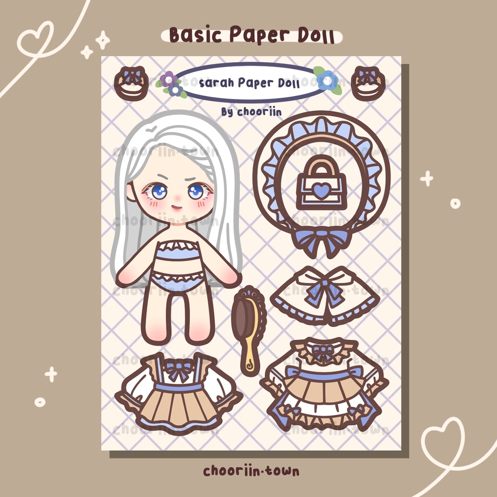 Female Basic Paper Doll] Old School Toys Disassembly BP - Paper Doll ...