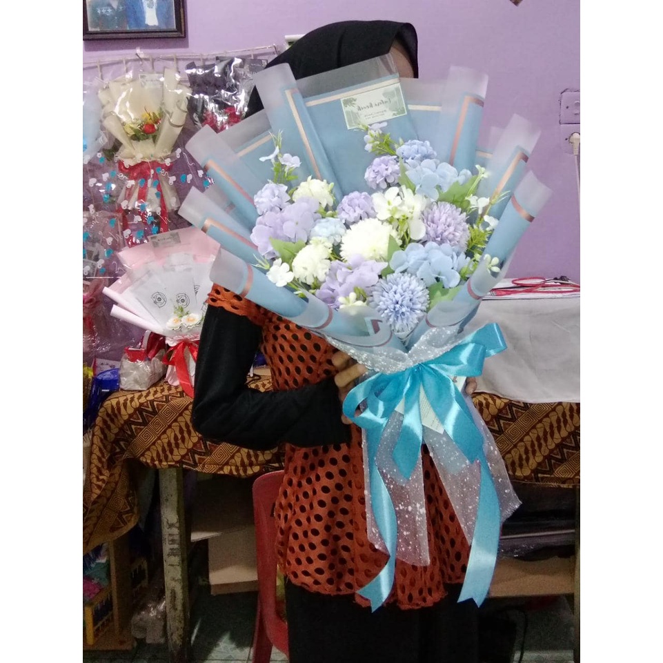 UNGU Purple Flower Bouquet, Beautiful Flower anniversary Graduation ...