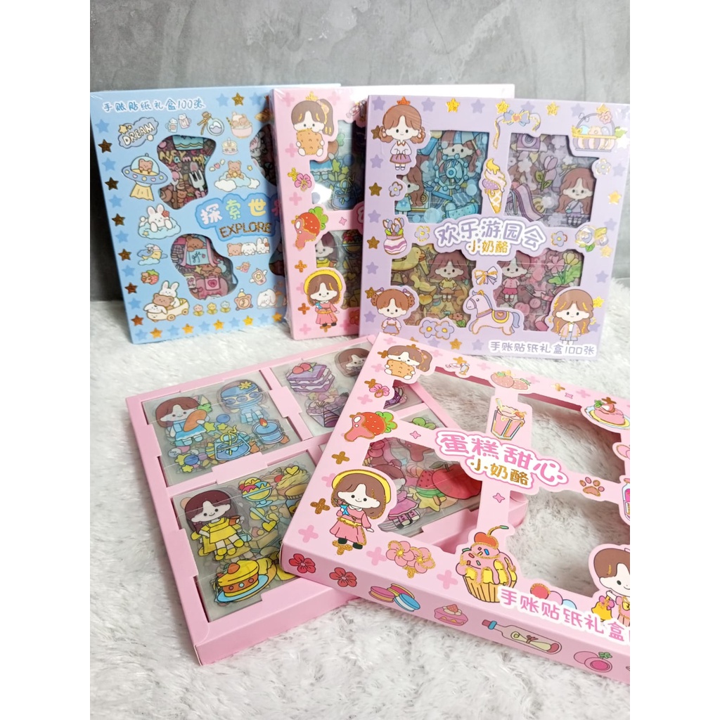 Ready 100 LBR KOREAN CARTOON MOMO STICKER WATERPROOF MOMO WATERPROOF ...