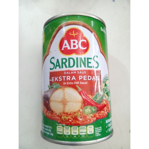 Abc Sardine Extra Spicy 425g | Shopee Malaysia