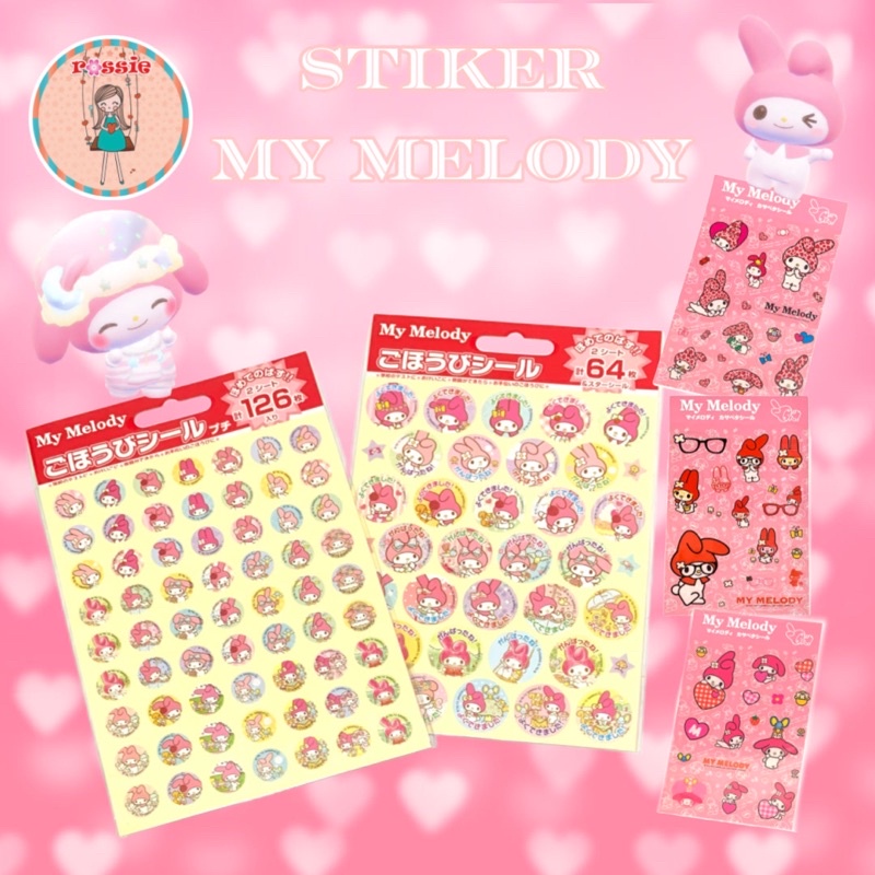 My Melody Sticker/Cute Melody Sticker/ Journal Sticker Original Japan ...