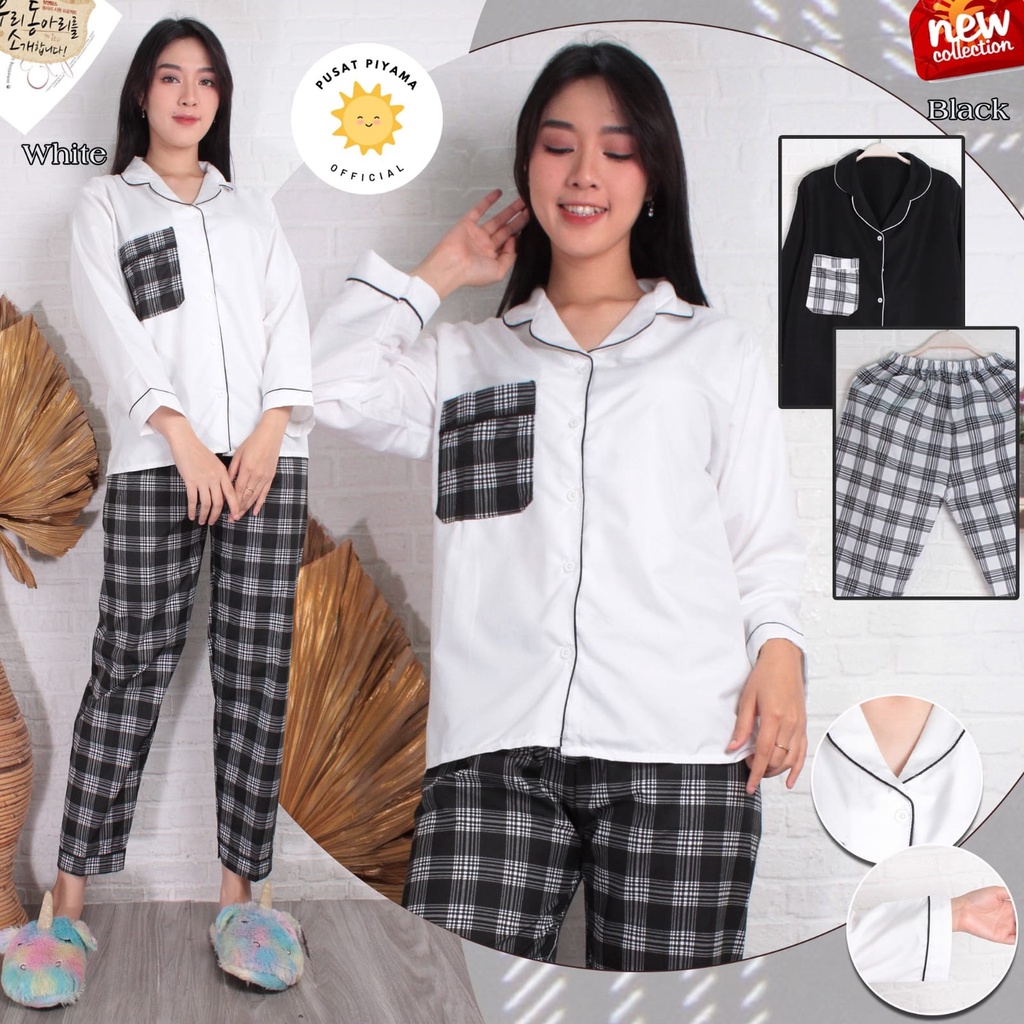 Sleepwear set with box combination motifs, cute and unique, trendy ...