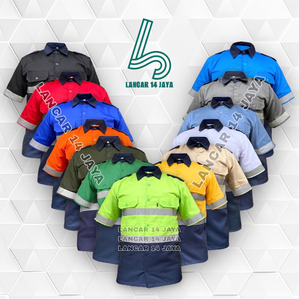 KEMEJA Katelpak Wearpack Safety Work Shirt Top Katelpak Top Suit Cut ...