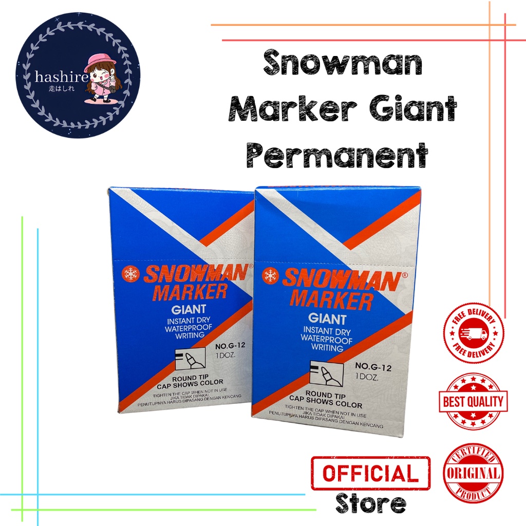 Giant Permanent Snowman Marker | Shopee Malaysia