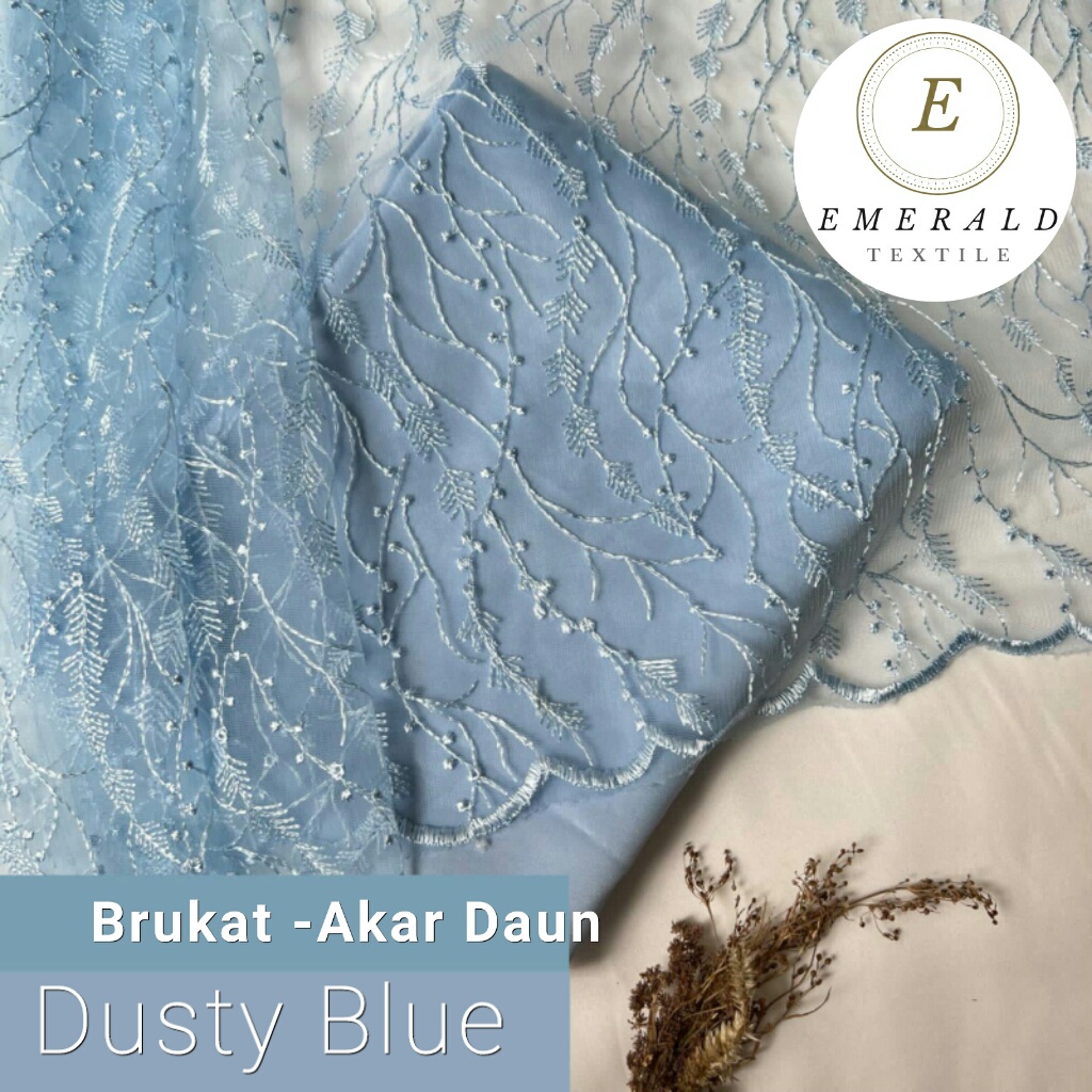 Half A METER OF Premium French Tile Brukat Fabric with Leaf Root Motif ...