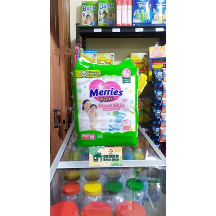 Merries Pants Jumbo Baby Diapers M 50,L 44,XL 38 Pants Diapers | Shopee ...