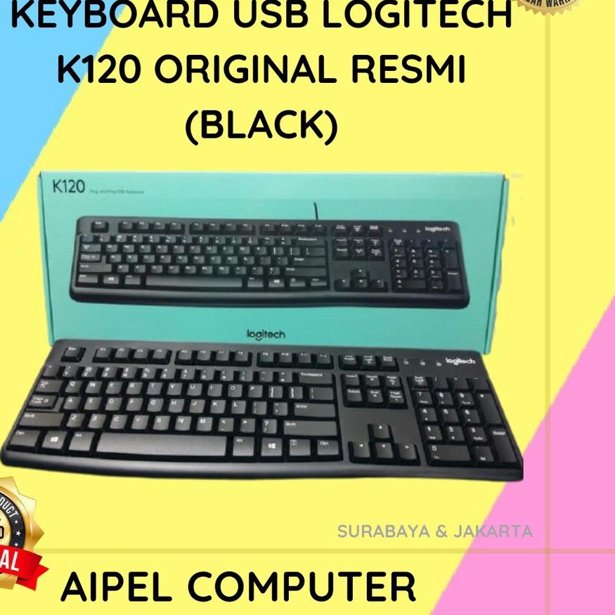 K120 | Logitech K120 USB KEYBOARD Official ORIGINAL (BLACK) | Shopee ...