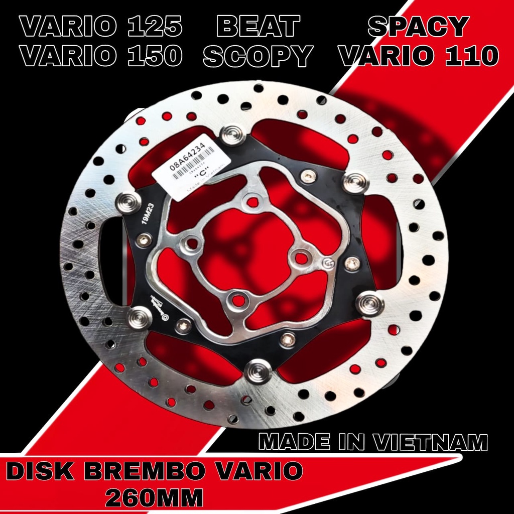 Brembo BEAT VARIO 260mm CNC Disc | Beat Disc VARIO Disc VARIO Disc ...